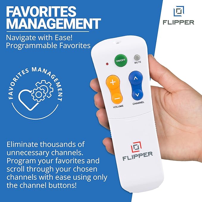 Flipper Big Button Remote: The Ultimate Senior-Friendly TV Control ...